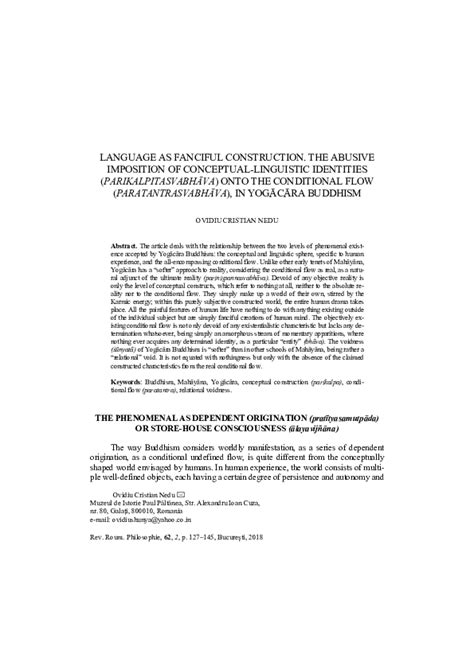 Pdf Language As Fanciful Construction The Abusive Imposition Of Conceptual Linguistic