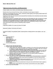 Chem Lab Report Docx Pdf Name Marissa Brito Lee Edgenuity Honors Chemistry Lab Measurement