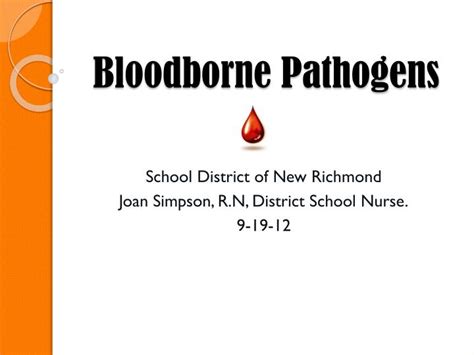 Ppt Bloodborne Pathogens Powerpoint Presentation Free Download Id
