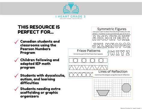 Adapted Math Binder Symmetry Made By Teachers