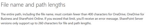 SharePoint Online File Path Limit Microsoft Q A