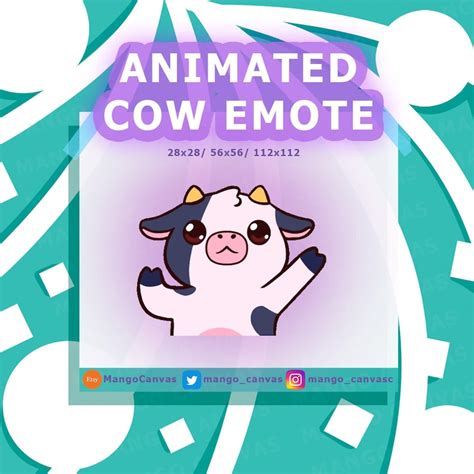 Animated Cow Emote Dance Emote Etsy