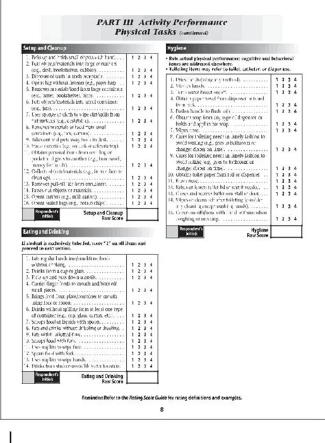 Free School Function Assessment Template Simple Pdf Form