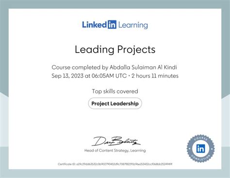 abdalla sulaiman al kindi on linkedin certificate of completion