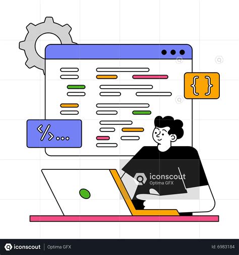 Web Development Animated Illustration Download In Json Lottie Or Mp4