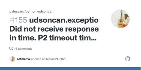 Udsoncanexceptionstimeoutexception Did Not Receive Response In Time P2 Timeout Time Has