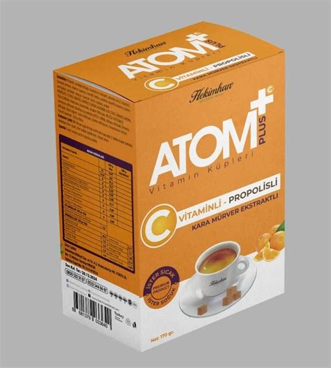 АТОМ Чай с прополисом, витамин С плюс ATOM PLUS HEKIMHAN BITKISEL 170 ...