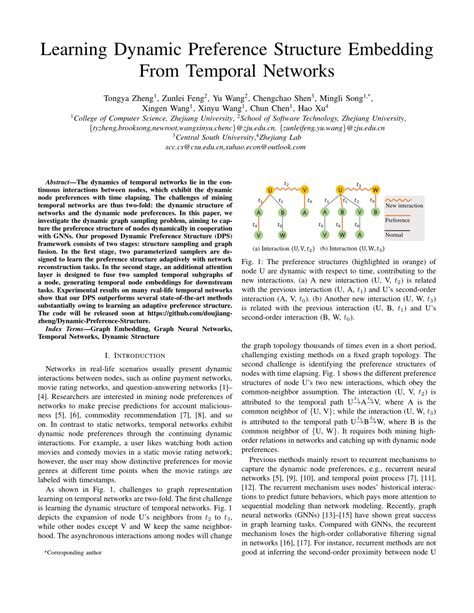 Pdf Learning Dynamic Preference Structure Embedding From Temporal