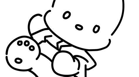 산리오 구데타마 색칠공부 도안 무지개캔버스 색칠공부 무료도안