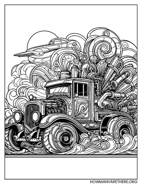 8 Безплатни за Печат Кола Картинки за Оцветяване Листове Рисунки и