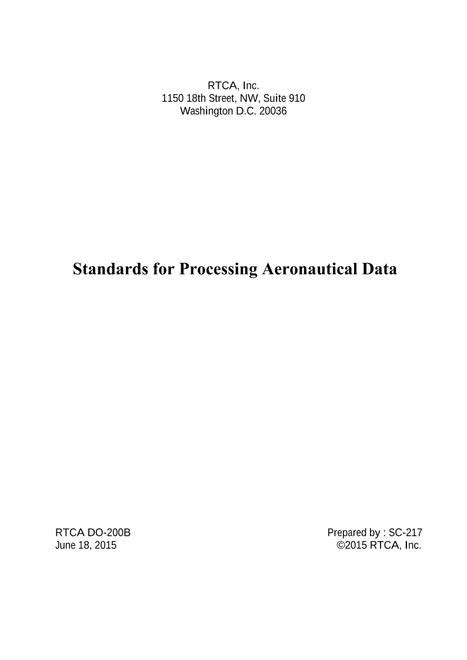 Rtca Do 200b Unbound Pdf Engineering And Industrial Standards