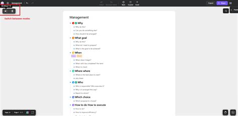 Switch Between Modes In Mind Mapping On Edrawai
