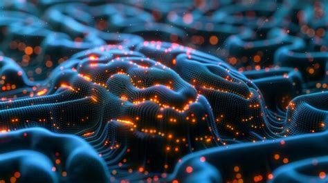 Abstract Neural Network Visualization Premium Ai Generated Image