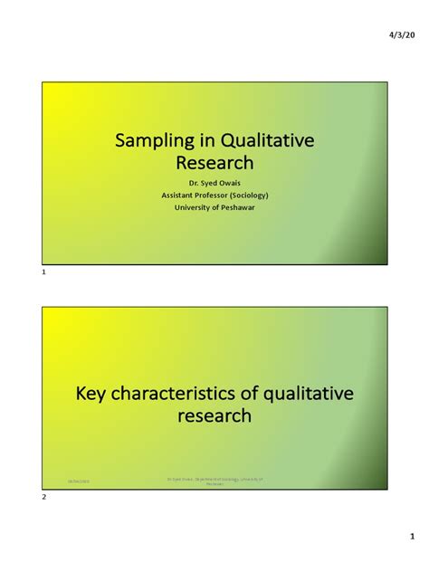 52sampling Qualitative Research Pdf Sampling Statistics