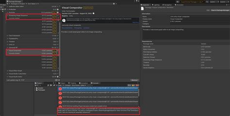 Visual Compositor Unity Asking For Streamingimagesequence But It Is Already Installed