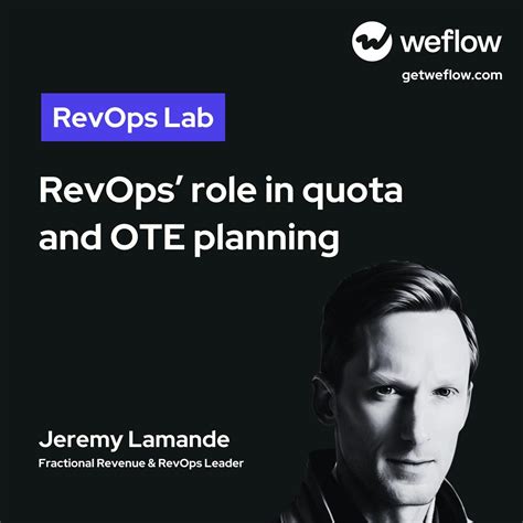 26 Revops Role In Quota And Ote Planning Jeremy Lamande Fractional