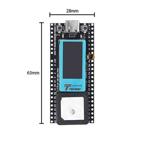 Wireless Lora Tracker Esp32 S3fn8 Sx1262 Uc6580 Ports Wi Fi Lora Bluetooth Gnss L1 L5 L2