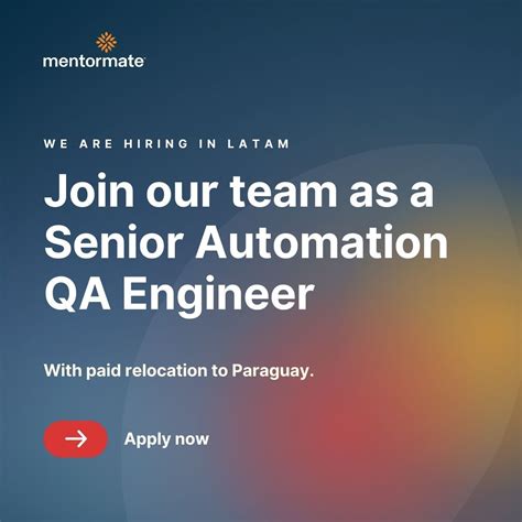 Mentormate On Linkedin Mentormate Senior Automation Qa Engineer