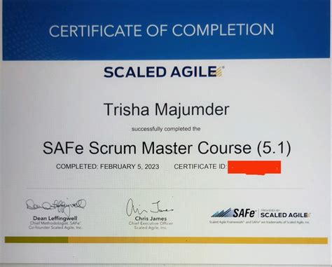Trisha Majumder On Linkedin Im Happy To Share That Ive Obtained A New Certification Safe 5