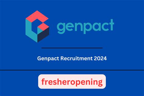 Genpact Hiring Freshers 2024 Recruitment As Management Trainee Salary Up To 74 Lpa