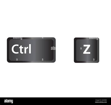 Ctrl Z Key Icon On White Background Keyboard Shortcut Icon For Your Web Site Design Logo App