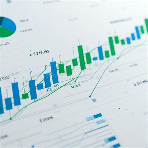 Financial Chart Depicting Green And Blue Candlestick Patterns Illustrating Stock Stock