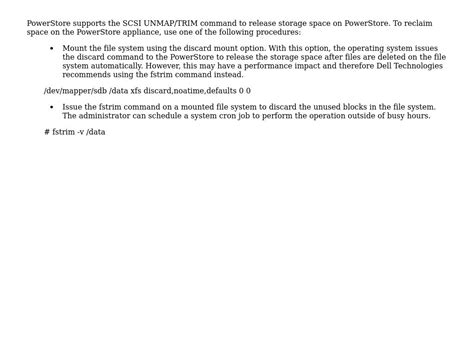Space Reclamation Dell Powerstore Mongodb Solution Guide Dell Technologies Info Hub
