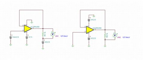Opa350 Input Offset Voltage Calculation Using Tina Ti Opa 350