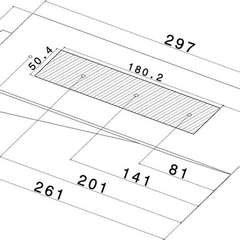 Flat Plate Test Article Units In Mm Hashed Lines Indicate Material
