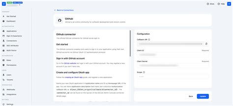 Github Social Authentication Docs