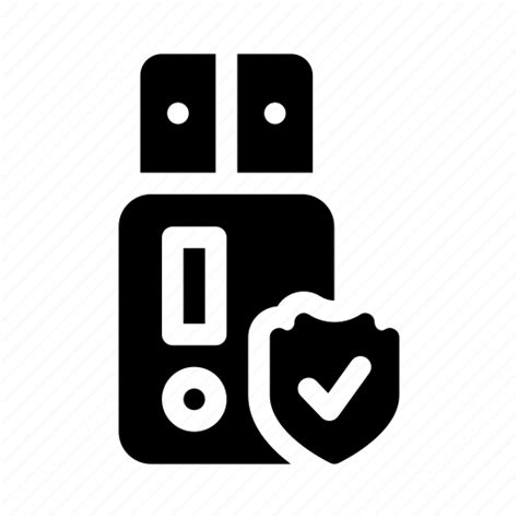 Usb Protected Protection Security Shield Icon Download On Iconfinder