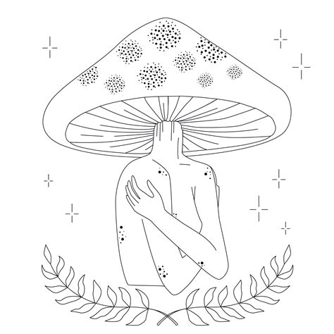Psychedelic Art Black And White Tattoo