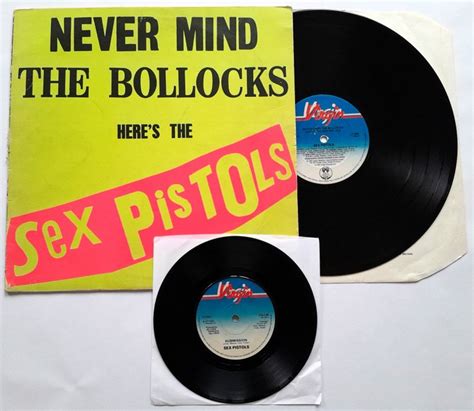 Sex Pistols Never Mind The Bollocks U K St Pressing With One Sided Single Rare