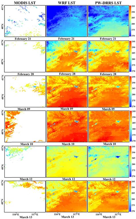 Modis Lst And All Weather Lst Reconstructed By The Pw Drrs Model On