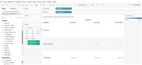 Building Highlight Maps And Leveraging Hierarchy In Tableau For