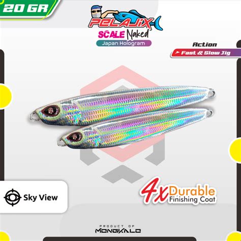 Umpan Metal Jig 20 Gram MONGKALO PELAJIX NAKED Metal Jig 20 Gr 20grm 20