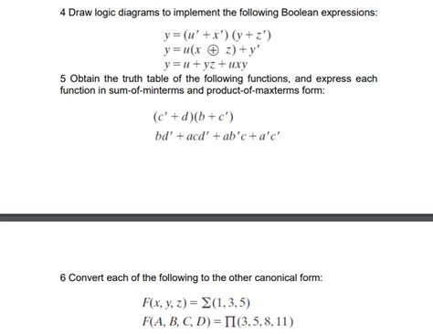 Solved 4 Draw Logic Diagrams To Implement The Following Chegg