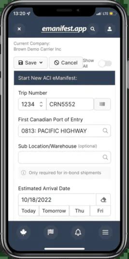 Borderconnect Ace And Aci Emanifest Portal
