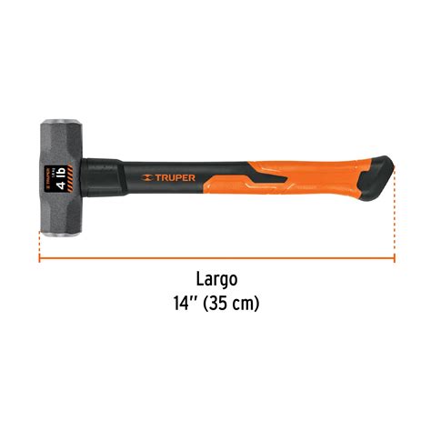 Ficha Tecnica Marro Octagonal 4 Lb Mango De Fibra De Vidrio 14 Truper