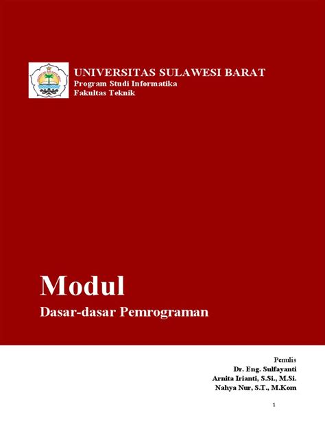 Modul Dasar Pemrograman Python Pdf Komputer