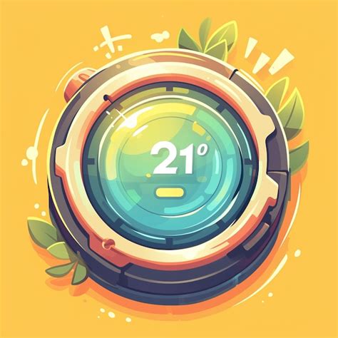 Smart Thermostat With Energy Usage Reports Premium Ai Generated Vector