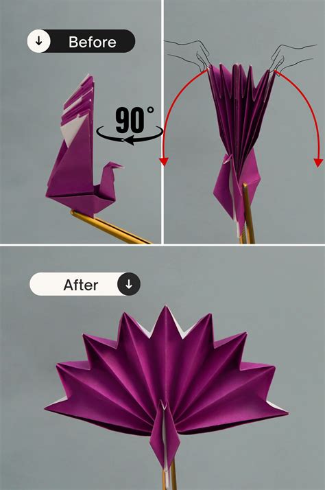 How To Make An Origami Peacock Origami Ok