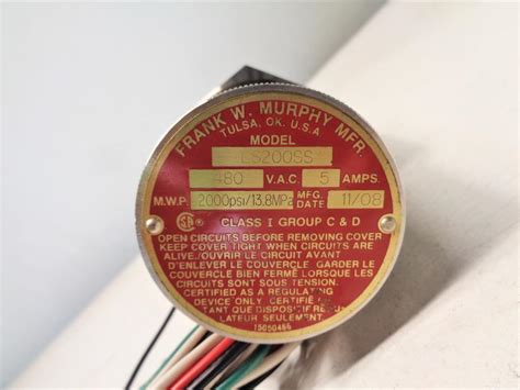 Murphy Electric Liquid Level Float Switch LS SS