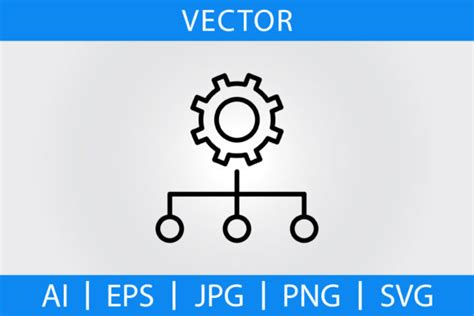 Vector Hierarchy Outline Icon Graphic By Muhammad Ali Creative Fabrica