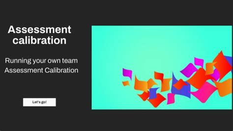 Assessment Calibration