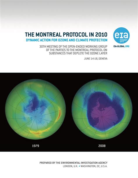 The Montreal Protocol In 2010 Maximizing Climate Benefits From Ozone Protection — Eia