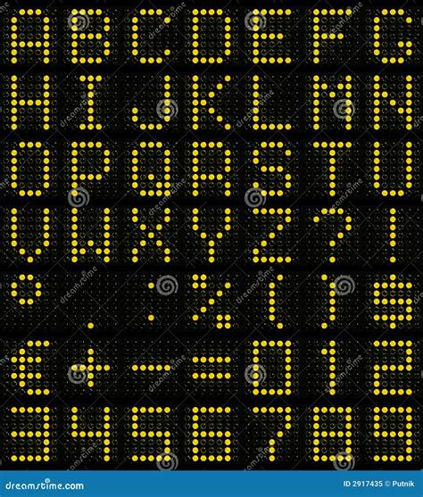 Dot Matrix Font Stock Illustration Illustration Of Counter 2917435
