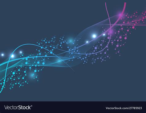 Big Data Visualization Background Modern Vector Image