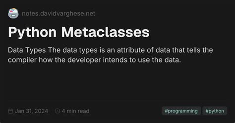 Python Metaclasses