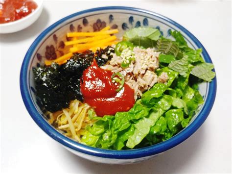 한그릇 음식 333야채참치비빔밥 만드는 법